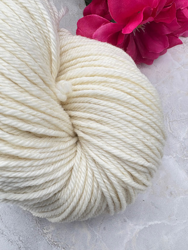 Untreated Merino Wool DK Weight Undyed Yarn / Stick Chick Yarns