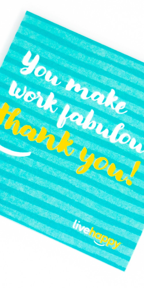 Work-Themed Inspirational Sticky Notes Live Happy Store