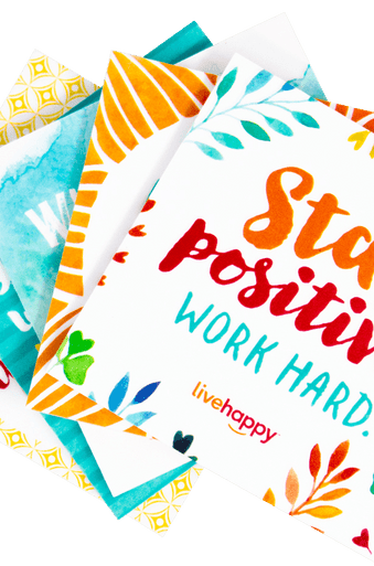 Work-Themed Inspirational Sticky Notes Live Happy Store