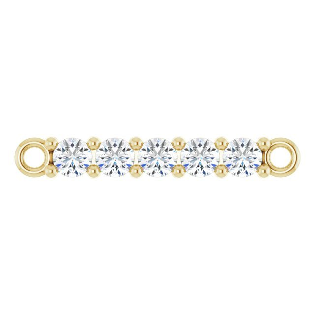 Lab Grown Bar Connector - Permanent Jewelry