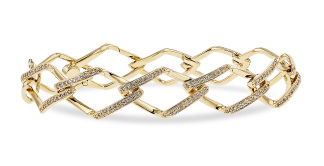 Open Link Diamond Bracelet