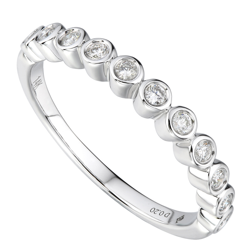 Bezel Set Diamond Ring