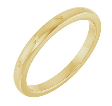 Star Engraved Band