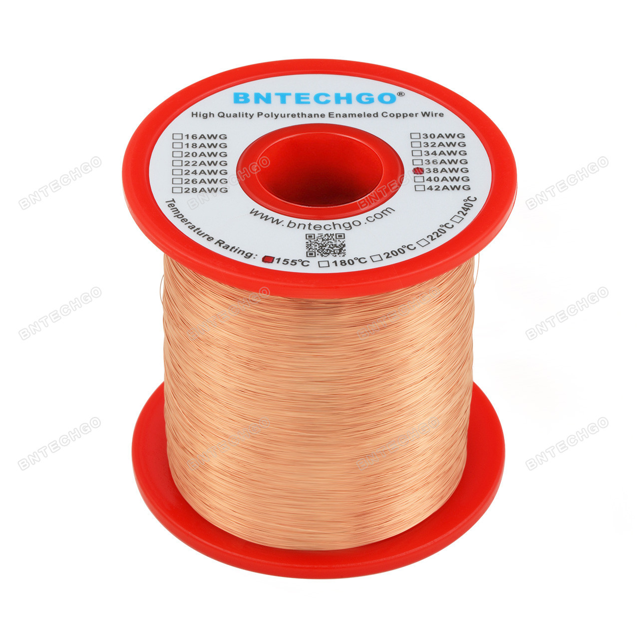 38 AWG Enameled Copper Wire Temperature Rating 155 degree Cegree C