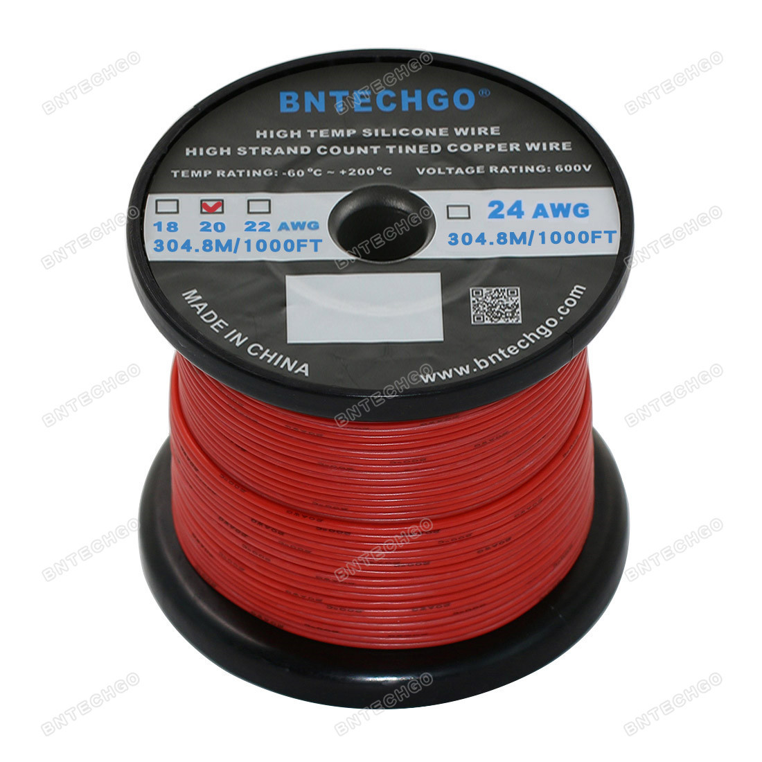 20 gauge silicone wire spool black 500 feet ultra flexible