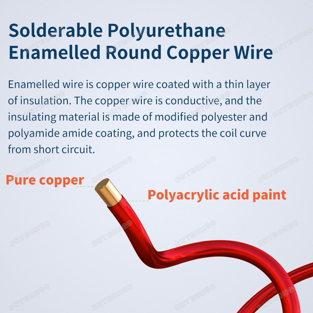 18 AWG magnet wire 1 spool coil red temperature rating 155 degree Cegree C
