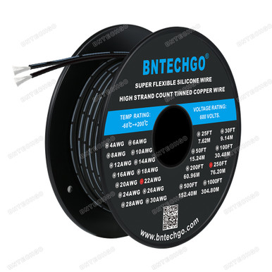 22 AWG Flexible Soft Silicone Rubber Parallel Wire Strand Wire High ...