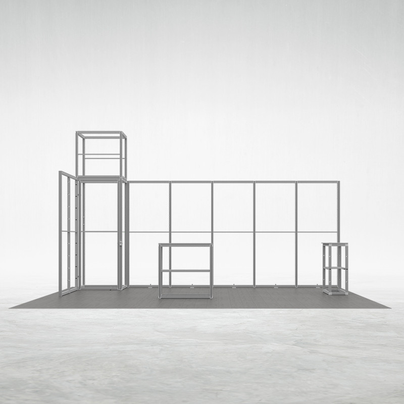 Displayit 20ft trade show Island display kit | Displayit