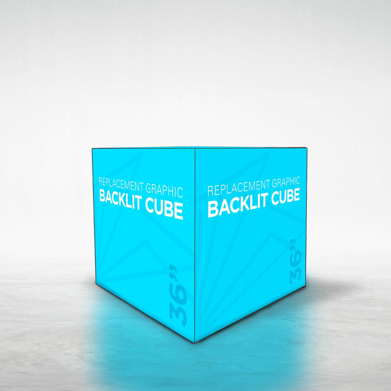 36 Inch LED Cube Replacement Graphics - SEG Panels | Displayit