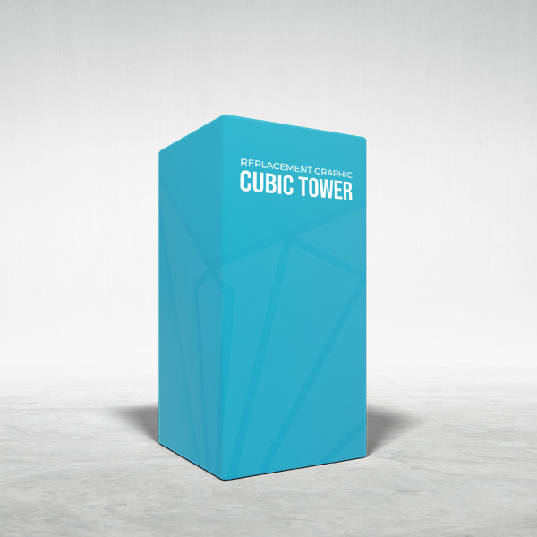 Cubic Tower - 48" x 48" x 95" - Graphic Only | Displayit
