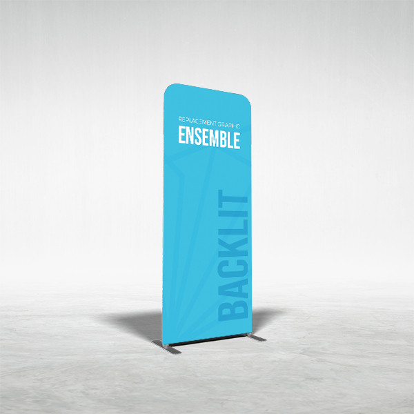 36" Ensemble Backlit Banner Stand | Displayit
