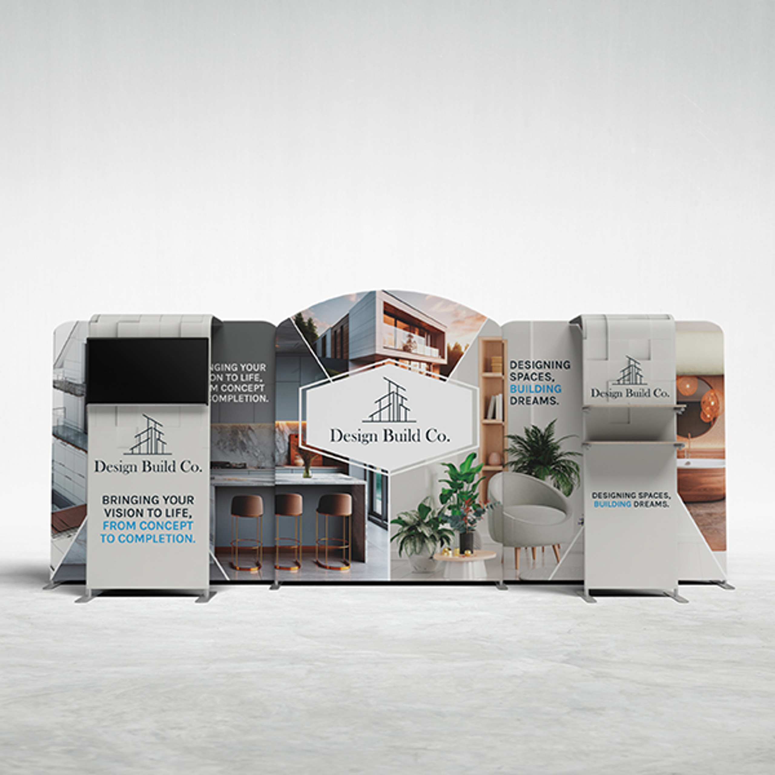 20’ Ensemble Tension Fabric Trade Show Display Kit E20J | Displayit