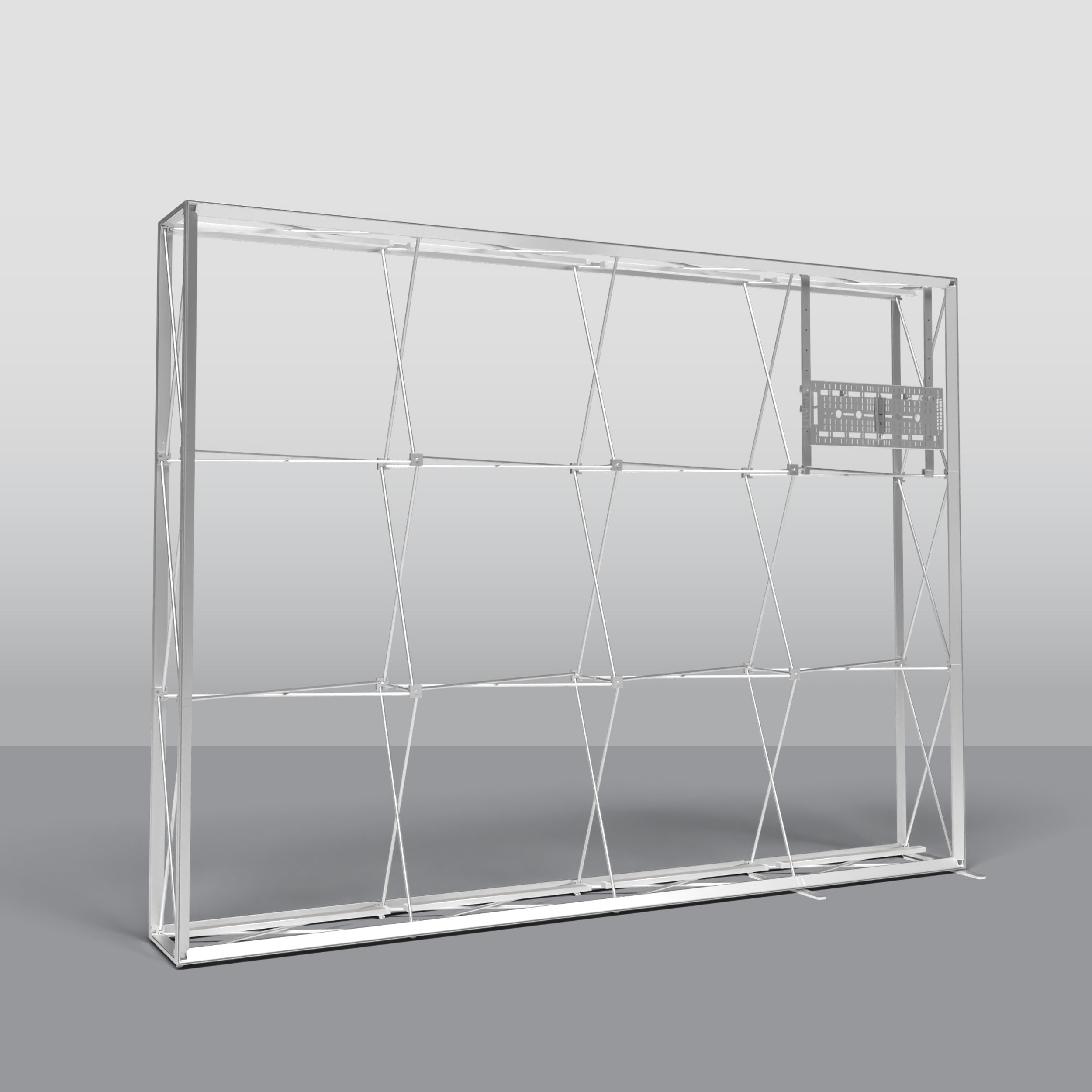 10'x10' Backlit Trade Show Display With Monitor Mount Kit GB10D | Displayit