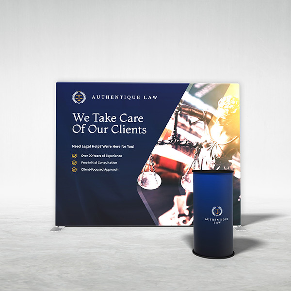 10 Foot Ensemble Backlit Trade Show Display | Displayit