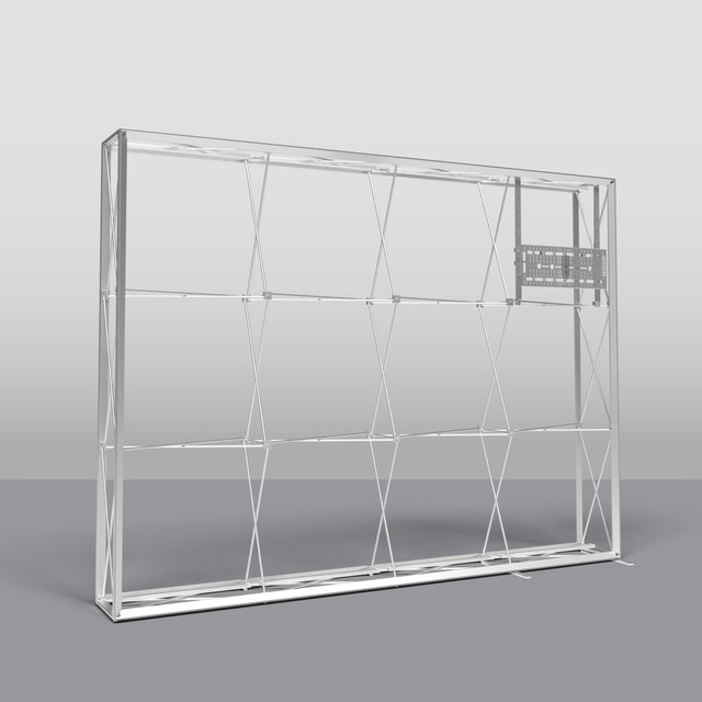 10'x10' Backlit Trade Show Display With Monitor Mount Kit GB10D | Displayit