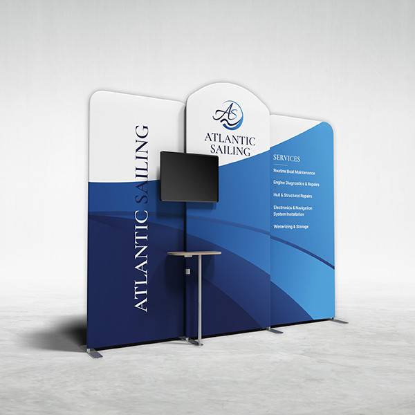 10’ Ensemble Tension Fabric Trade Show Display Kit E20J | Displayit