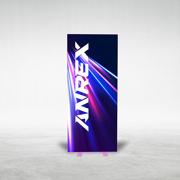 Bright 33" x 79" Backlit Banner Stand Display | Displayit