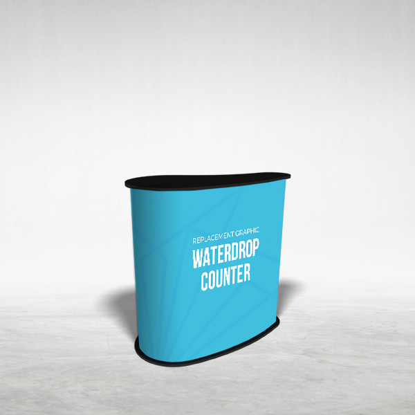 Waterdrop Trade Show Counter | Displayit