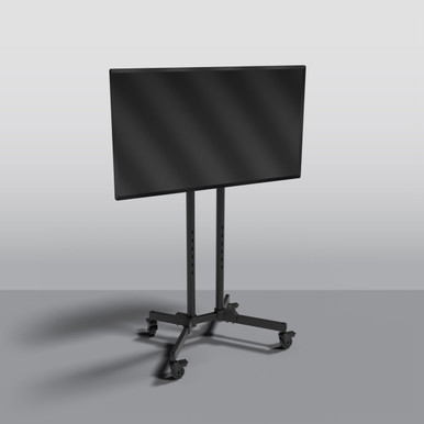 Small Wheeled Trade Show Monitor Stand | Displayit
