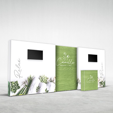 20' Backlit Display Kit With Monitor Mounts & Counter Kit GB20E | Displayit