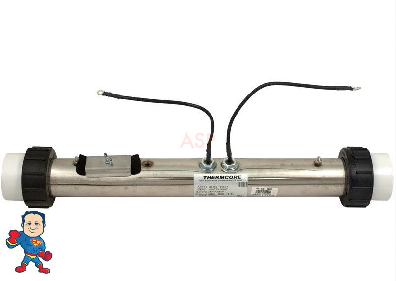 Heater, Flo Thru, Vita Spa, Replacement, 17-3/4" x 2", 230v, 5.5kW ...