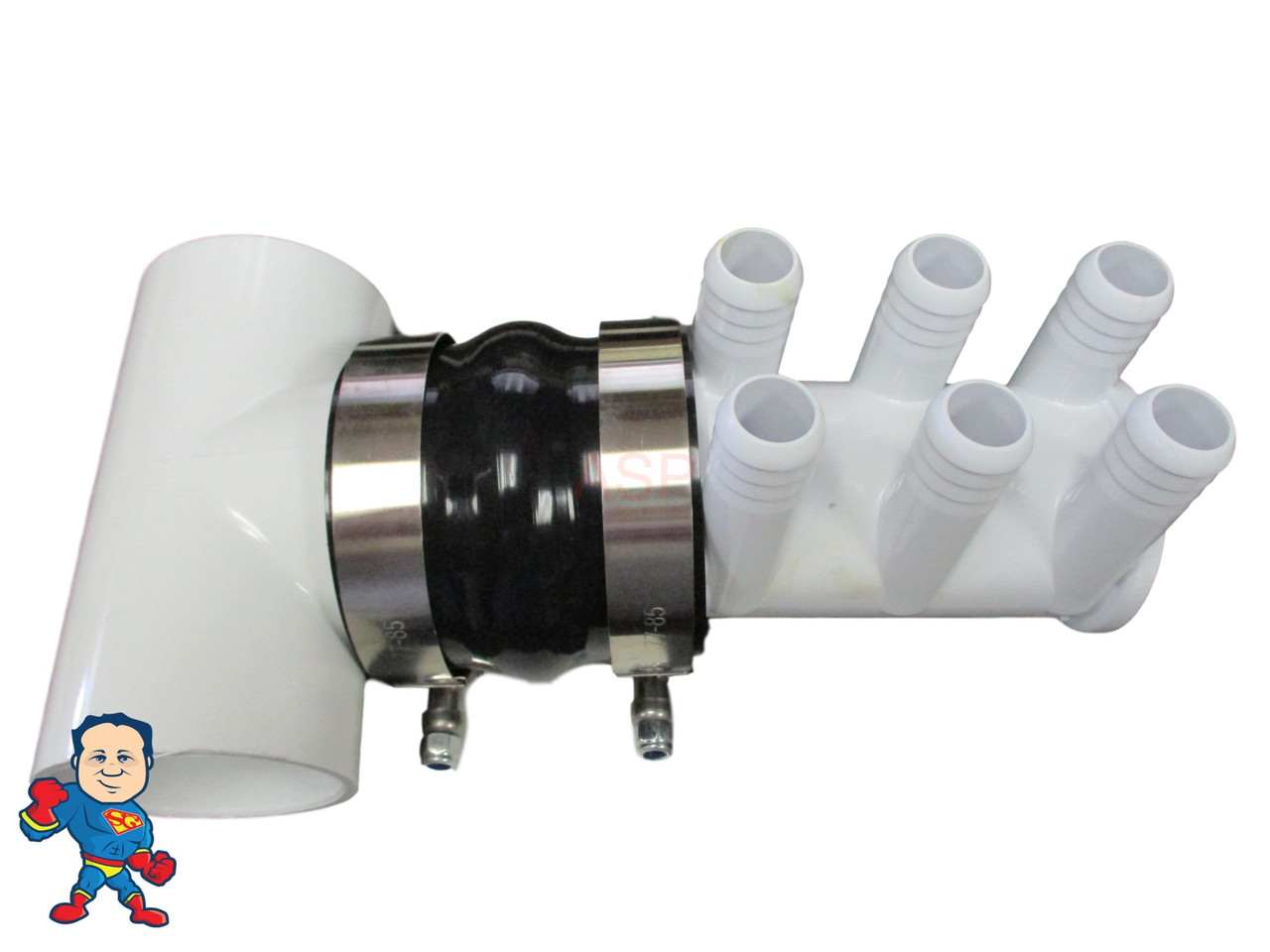 Hot Tub Spa 3" RADKit® 2" Fitting Outside Coupler Kit Plumbing PVC Fitting