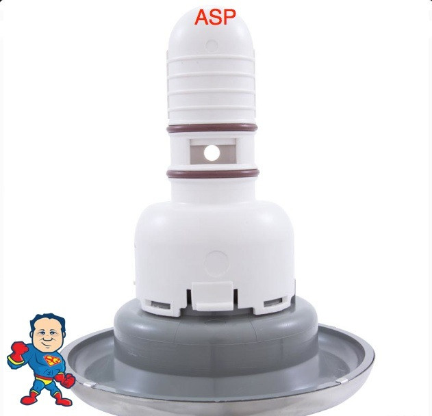 Jet , Waterway Whirlpool, 5", Adjustable, Smooth, Stainless Steel Gray ...