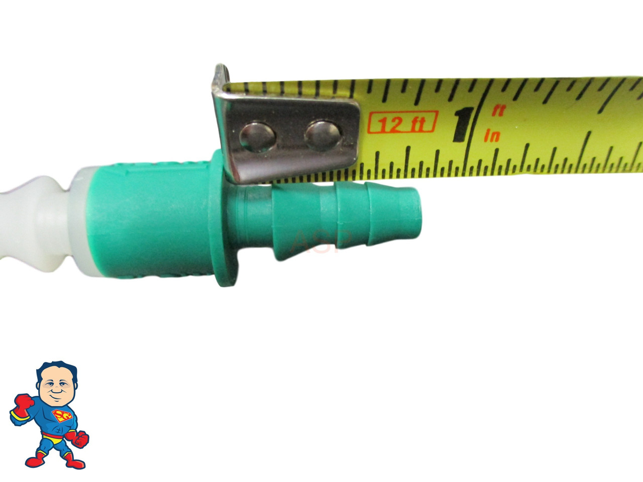 Ozone Check Valve Del Ozone 1/4" Barb x 3/8" Barb 1/2 psi