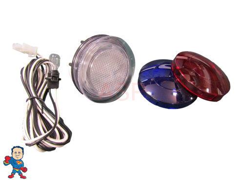 Hot Tub Light Lens Kit 3 1/4" Face 2 1/2" Hole Complete Assembly