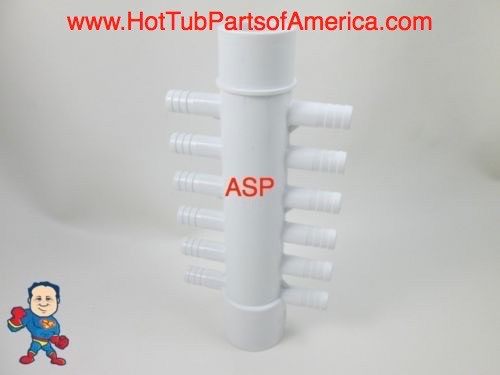 1" Spa Air Manifold with 12 Barb Ports | Global Hot Tub Parts