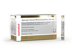 Septocaine HCI 4% w/ Epinephrine 1:100,000 50Bx - DDS Dental Supplies
