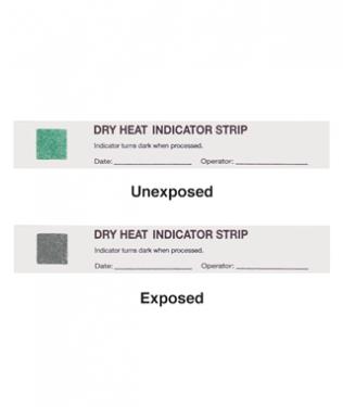 Dry Heat Indicator Strips 4", Crosstex, DIS-100 - DDS Dental Supplies