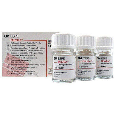 Durelon Carboxylate Luting Cement Regular-Set Powder Triple Pack - DDS ...