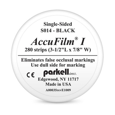 AccuFilm I Single-Sided Black 280/Strips - DDS Dental Supplies