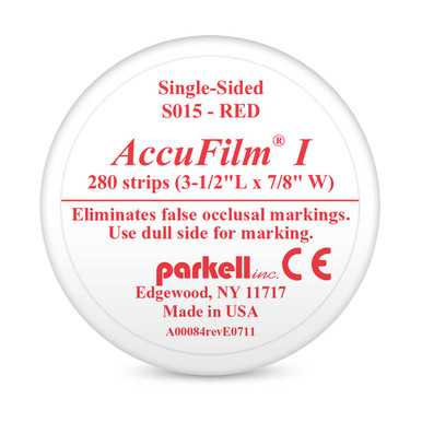 AccuFilm I Single-Sided Red 280/Strips - DDS Dental Supplies