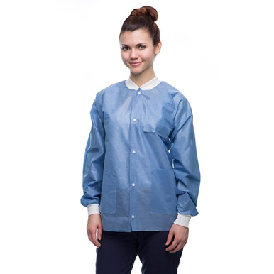 Valumax -Easy-Breathe Hip Length Lab Jacket - Ceil Blue - Medium - DDS ...