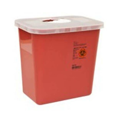 Sharps Container Red Rotor Lid 2 Gallon EA, Cardinal Health, 8970 - DDS ...