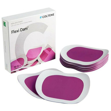 Hygenic Framed Non-Latex Flexi Dam Medium Purple 20Bx - DDS Dental Supplies
