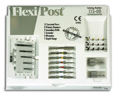 Flexi-Post Kits Assorted, Titanium, Sizes 0-1-2 - DDS Dental Supplies