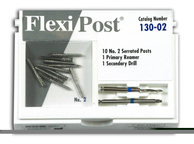 Flexi-Post SS Post Refill Size 2 Blue 10Pk - DDS Dental Supplies