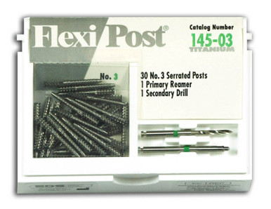 Flexi-Post Titanium Economy Refill Size 3 Green 30Pk - DDS Dental Supplies