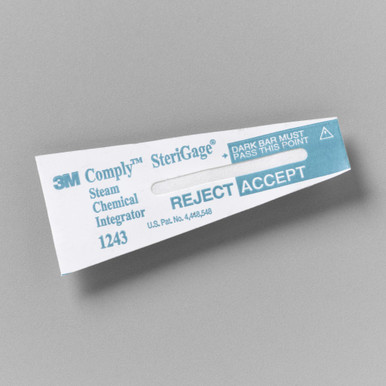3M Comply SteriGage Steam Chemical Integrator 1243B, 100/PK 10PK/CS ...