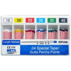 Gutta Percha Points Taper .04 #55 60Pk - DDS Dental Supplies