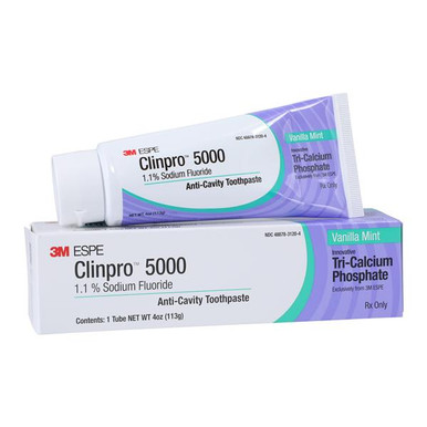 Clinpro 5000 1.1% Sodium Fluoride Anti-Cavity Toothpaste Vanilla Mint ...