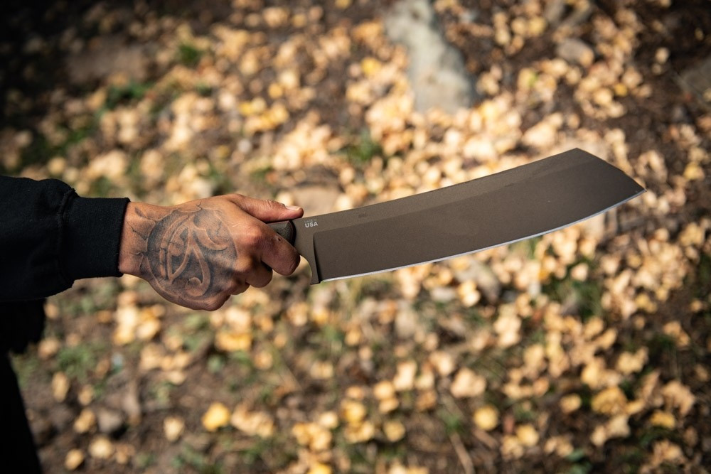 TOPS El Chete Mini Bronze Green Canvas - The Knife Connection