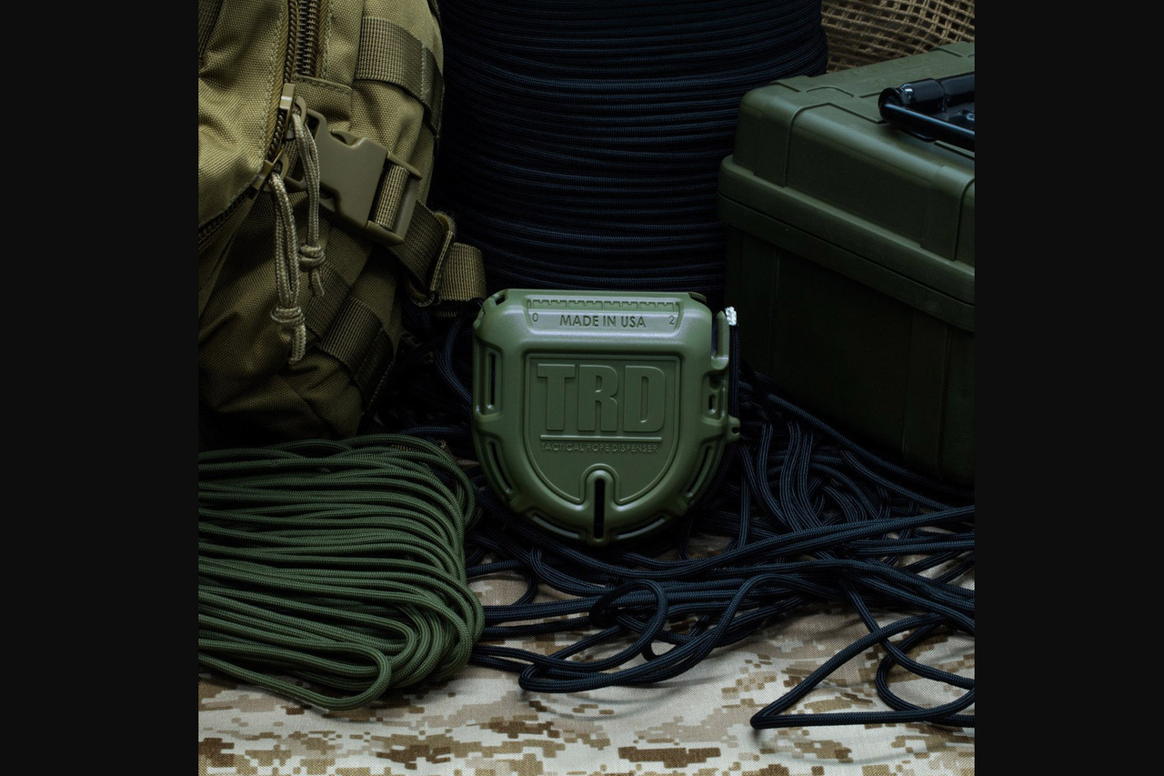 Atwood ARM TRD Tactical Rope Dispenser, 50 Ft - OD Green