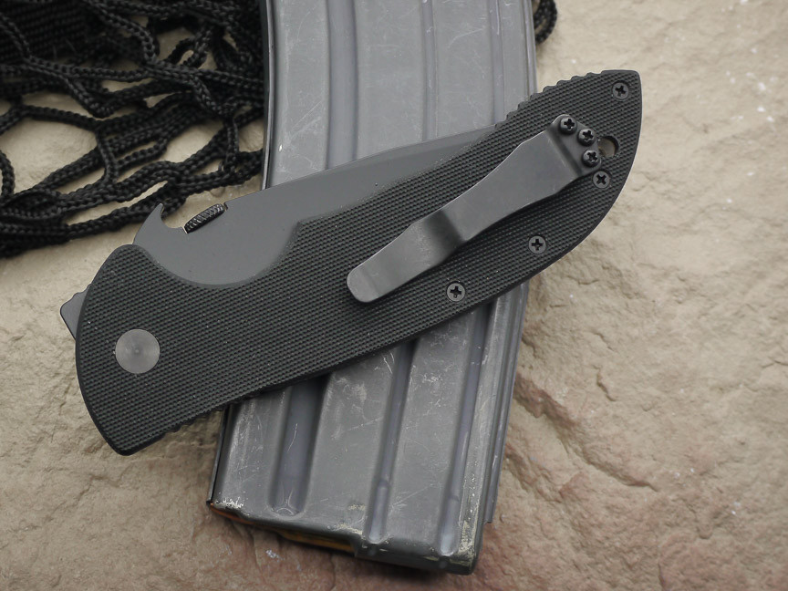 Emerson Knives SUPER COMMANDER-BT, Black Plain Blade - Folding Knife