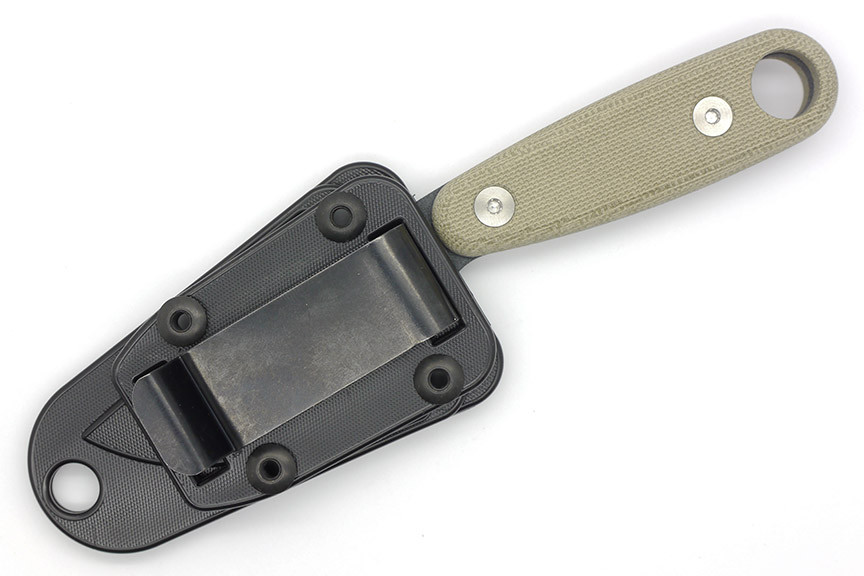 ESEE Izula II Fixed Blade Neck Knife with Dark Tactical Gray Blade ...