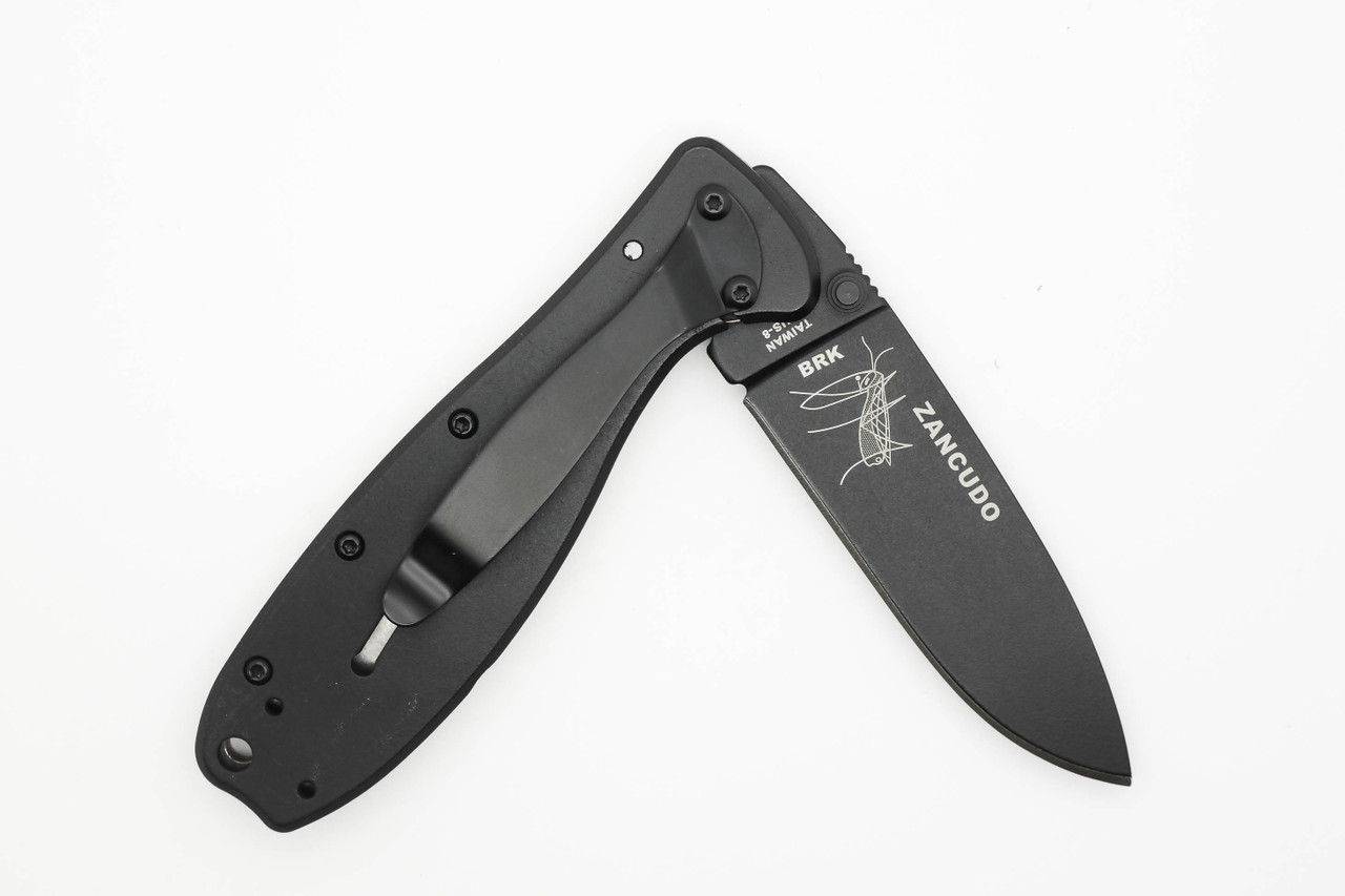ESEE Knives/BRK: Zancudo Folding Knife, Black FRN and Stainless Steel ...