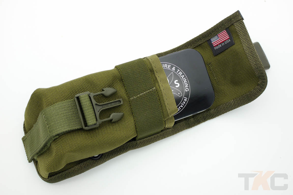 ESEE-52-POUCH-L ESEE-5, 6, Laser Strike LONG Accessory Pouch - OD Green